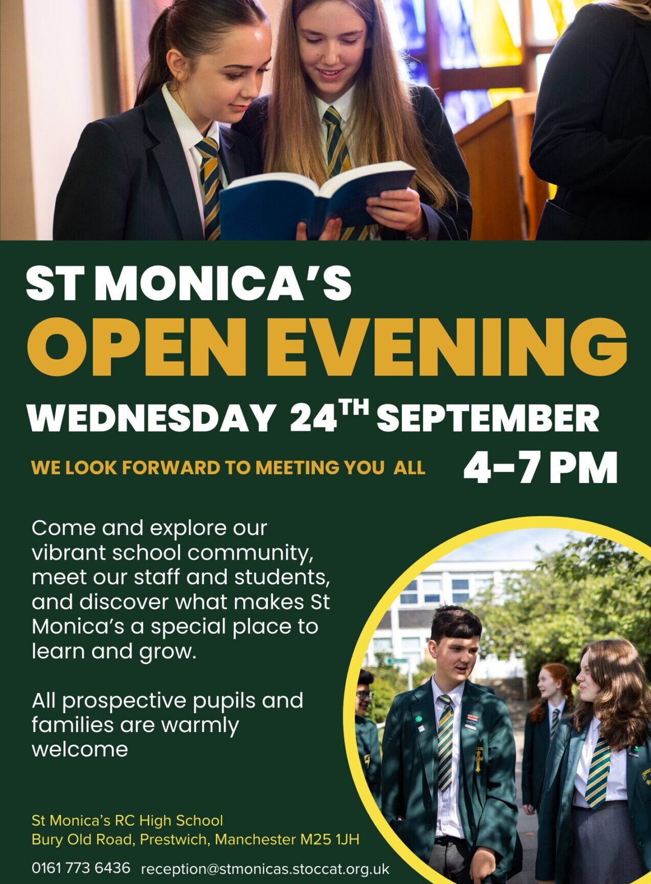 School Uniform - St Monica's Roman Catholic High School - Prestwich, Manchester